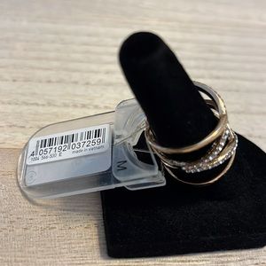 IAM | Accessories | New Iam Fashion Ring Double Crossover Size M 75 ...